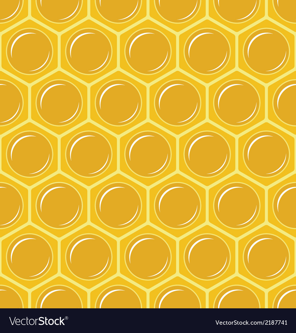 Seamless honeycomb pattern Royalty Free Vector Image