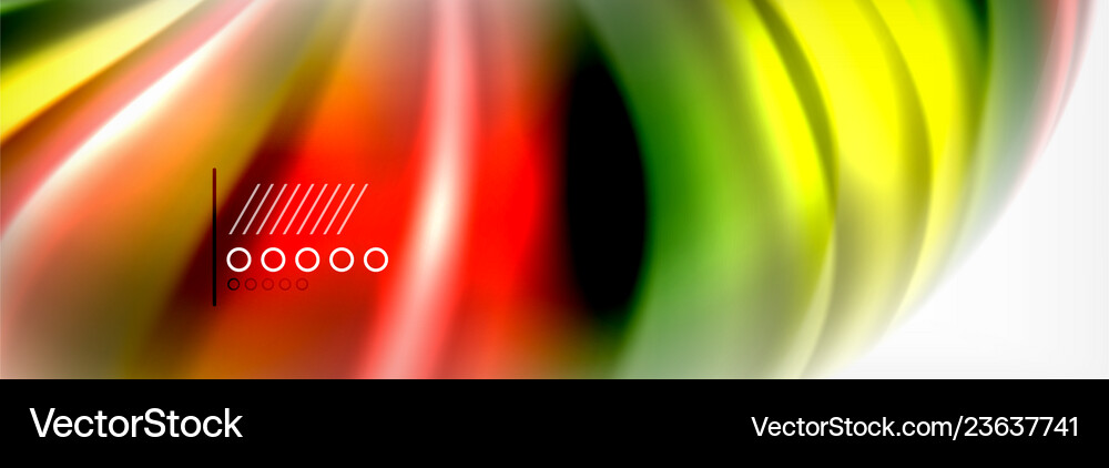 Smooth liquid blur wave background color flow Vector Image