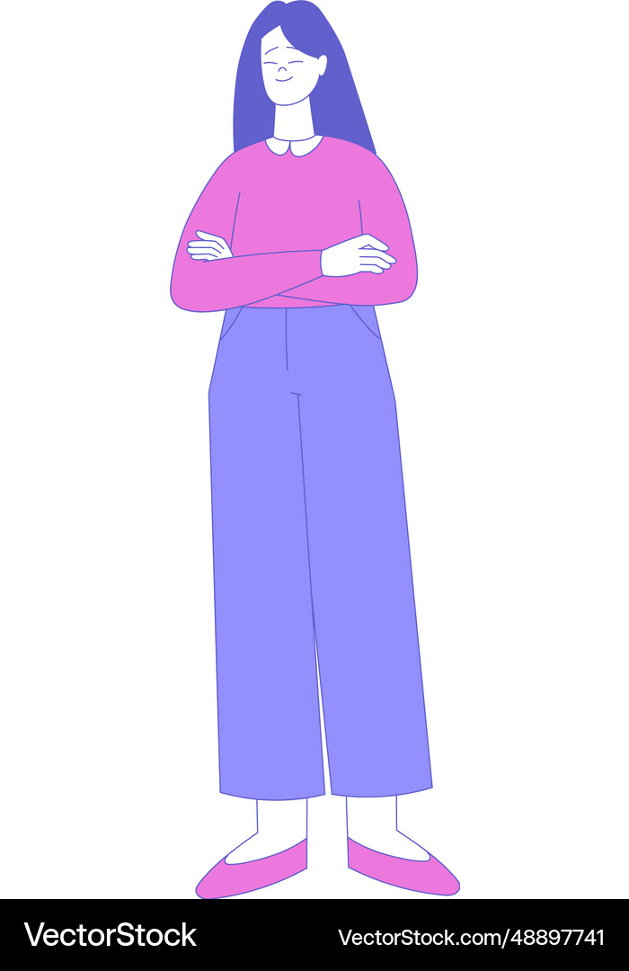 Woman school teacher or educator standing Vector Image