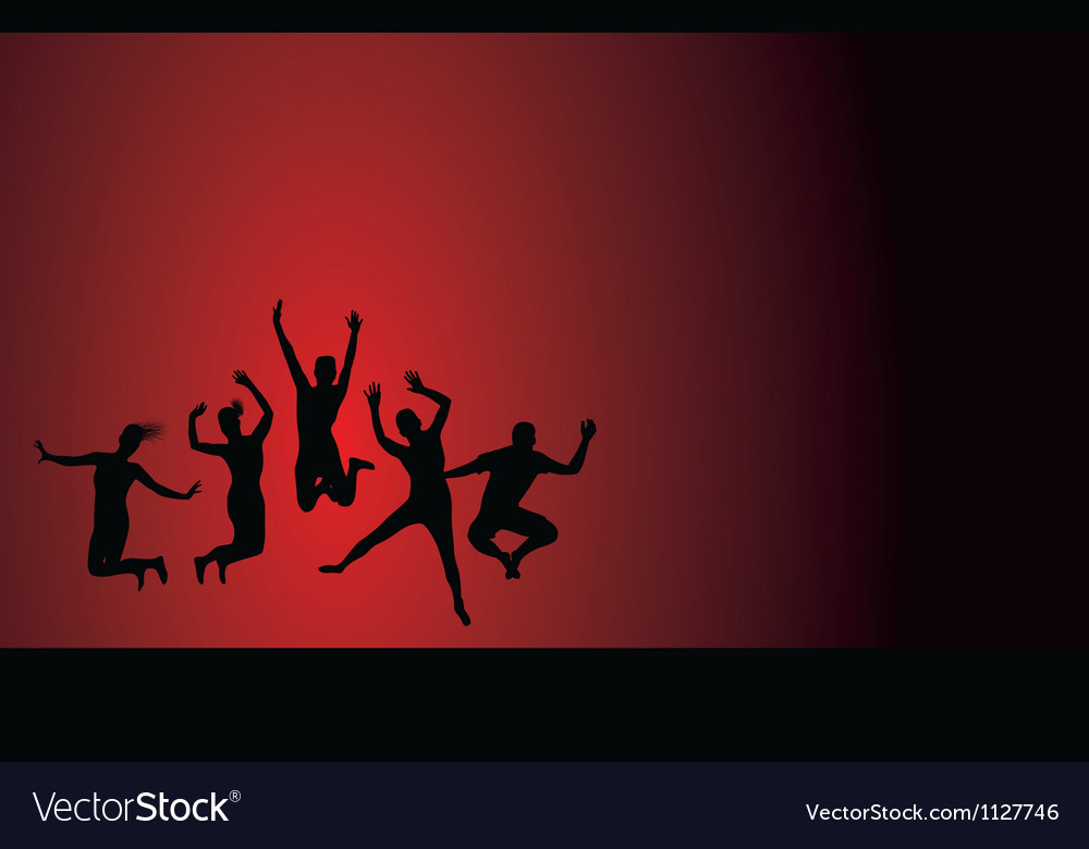 Jumping background Royalty Free Vector Image - VectorStock