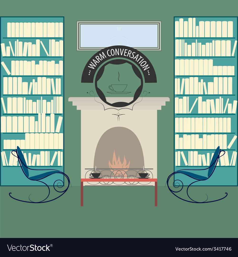 Warm conversation Royalty Free Vector Image - VectorStock