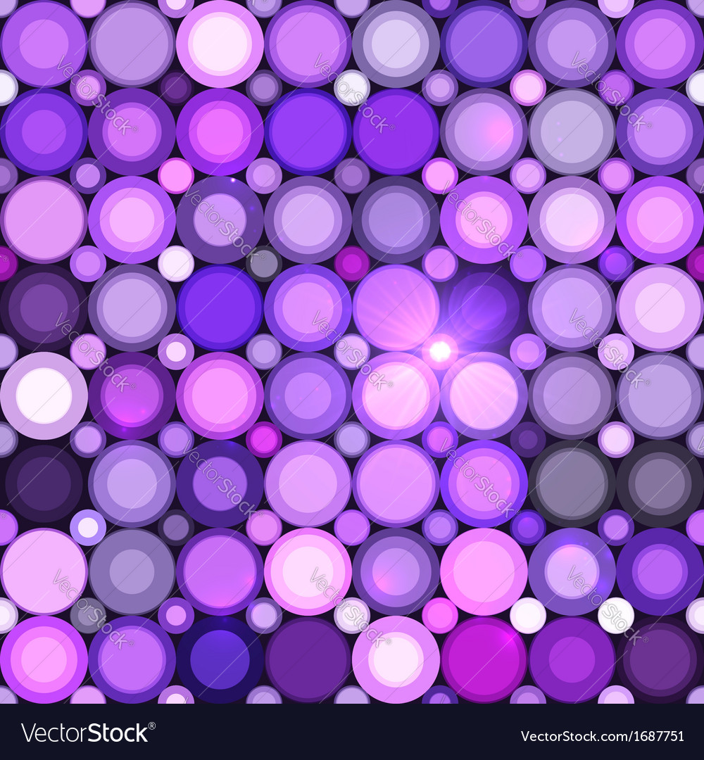 Abstract violet circles seamless pattern Vector Image