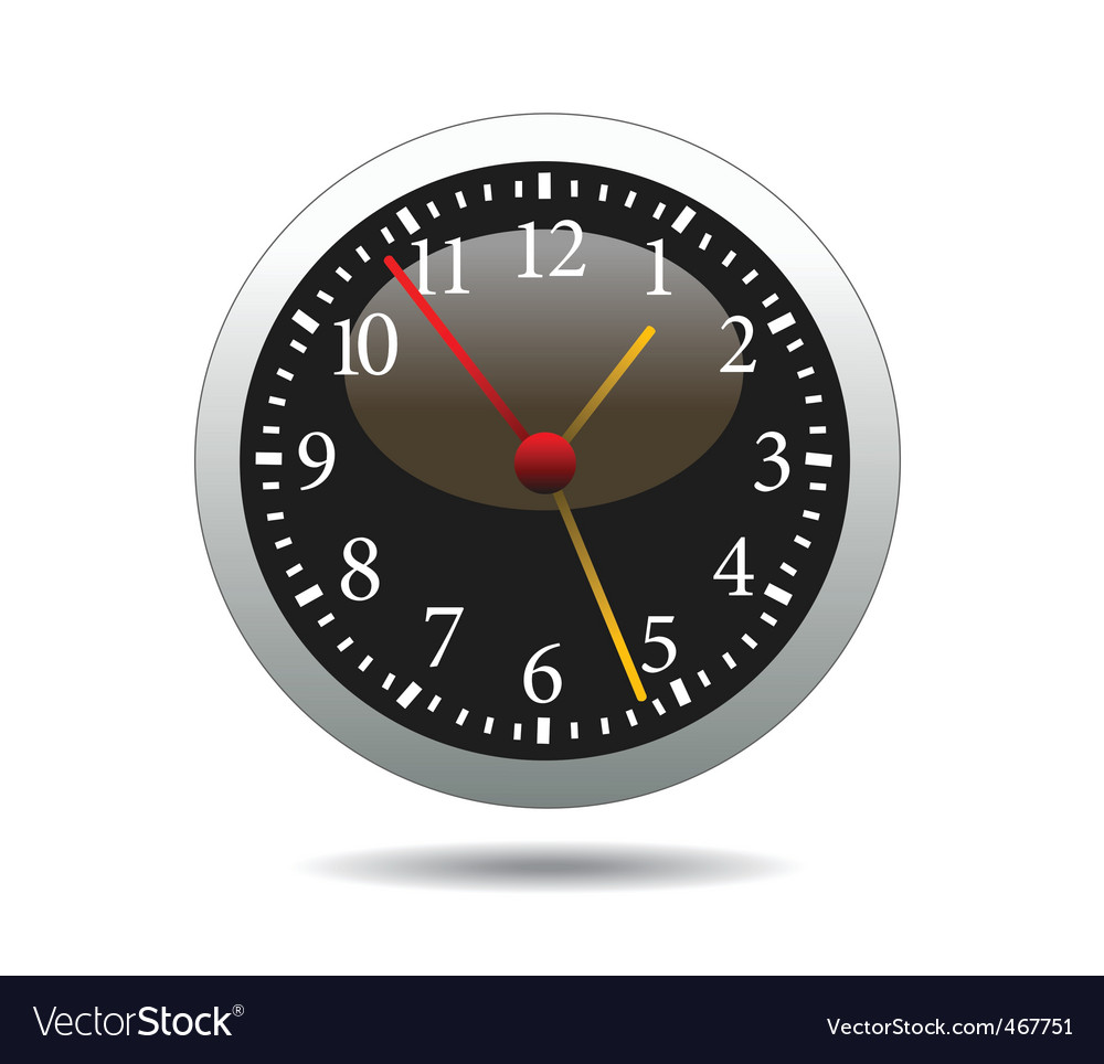 Measurement clock Royalty Free Vector Image - VectorStock