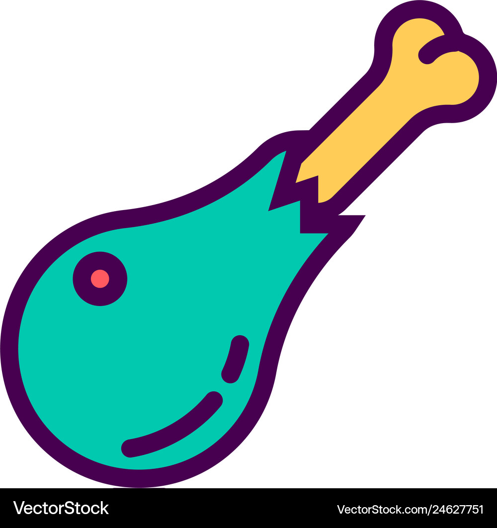 Meat icon design gastronomy icon design Royalty Free Vector