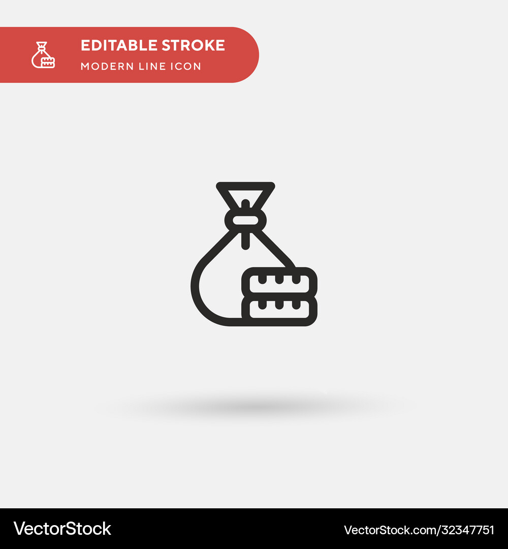 Money bag simple icon symbol Royalty Free Vector Image