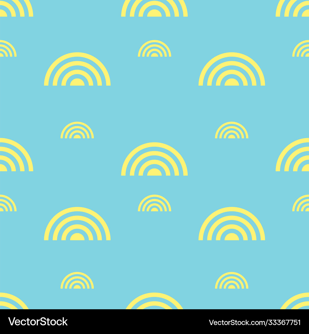 Seamless pattern yellow abstract form abstract Vector Image