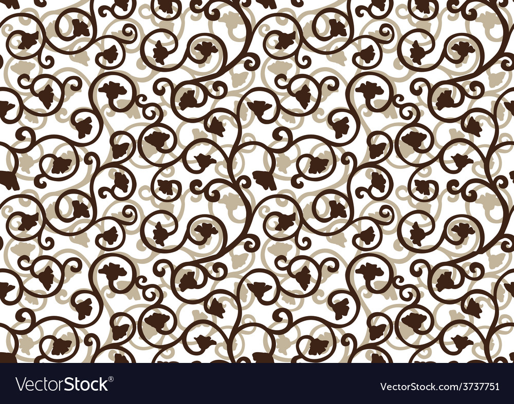 Seamlessly texture with flowery pattern Royalty Free Vector