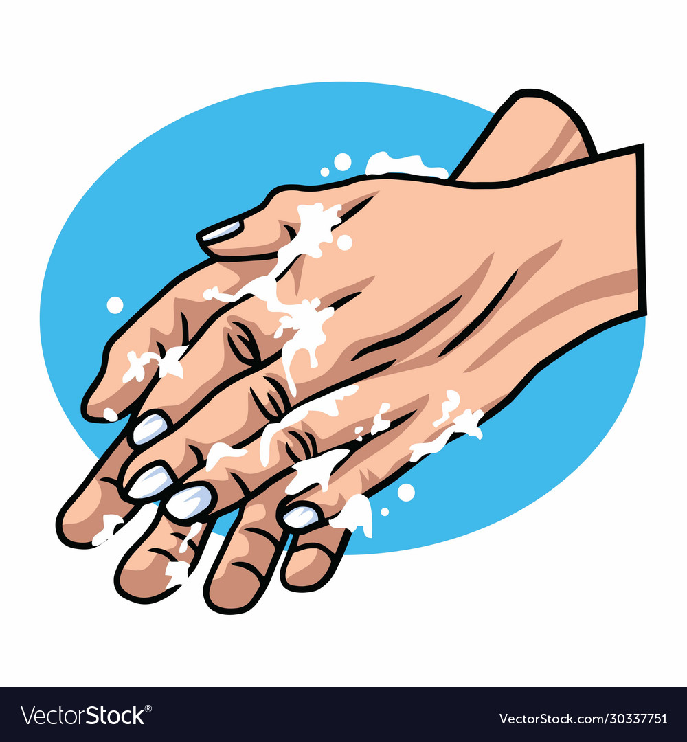 Washing hands to prevent coronavirus covid19 19 Vector Image