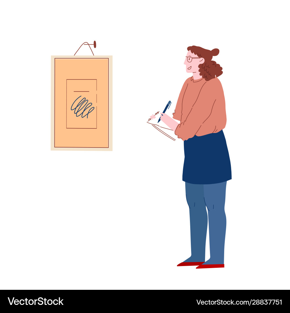 Young woman thinking creative business idea Vector Image