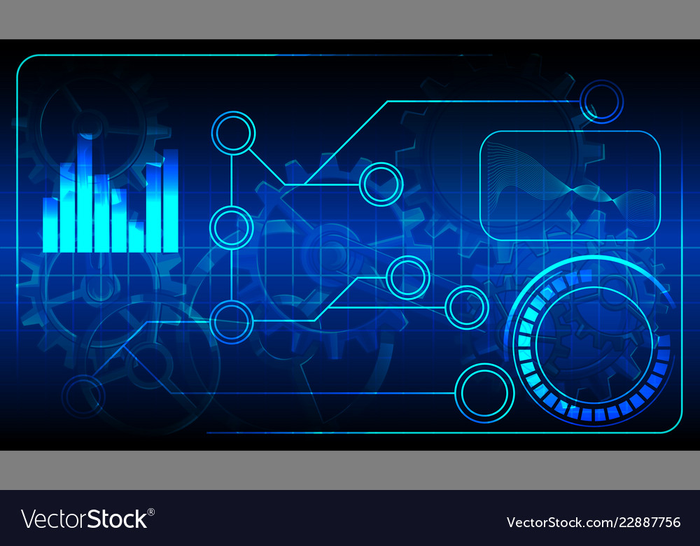 Diagram technology background Royalty Free Vector Image Diagram technology background Royalty Free Vector Image