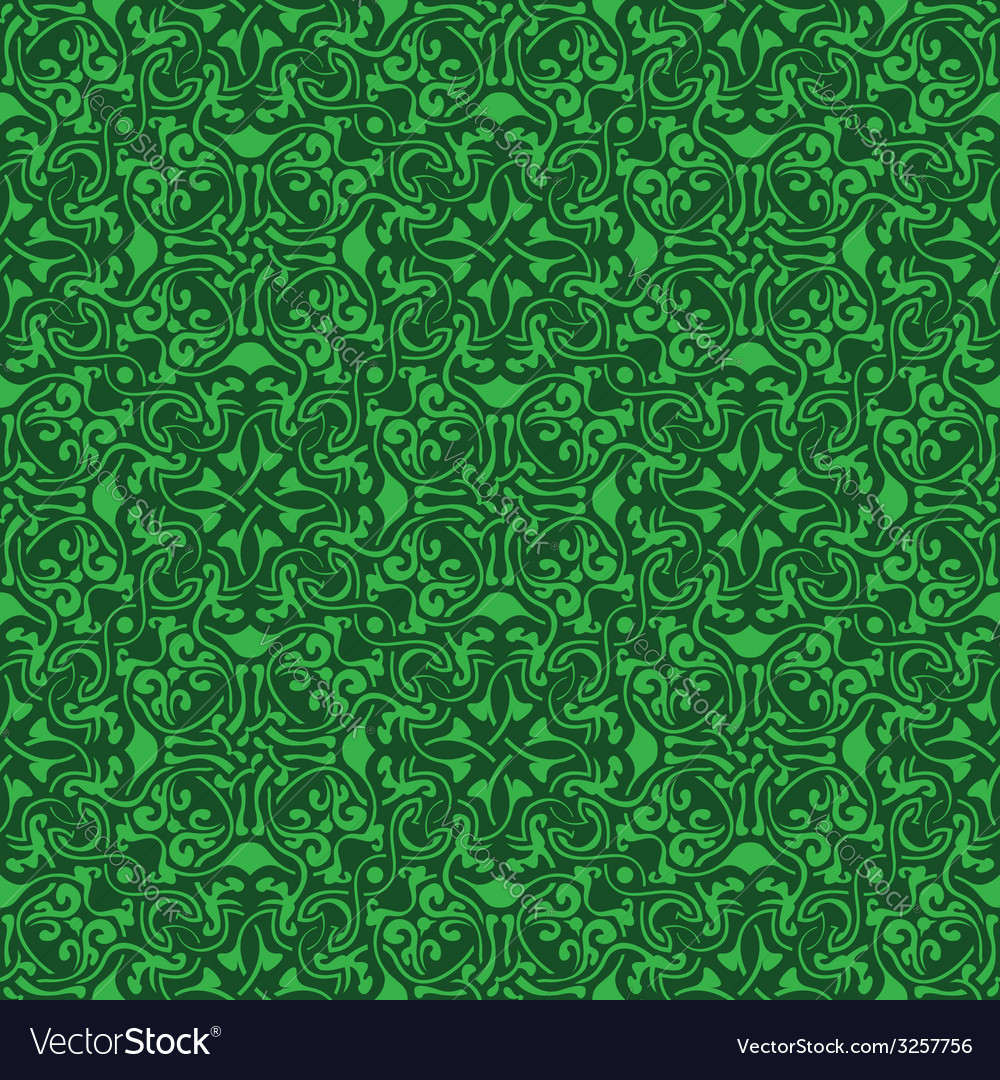 Green seamless pattern Royalty Free Vector Image