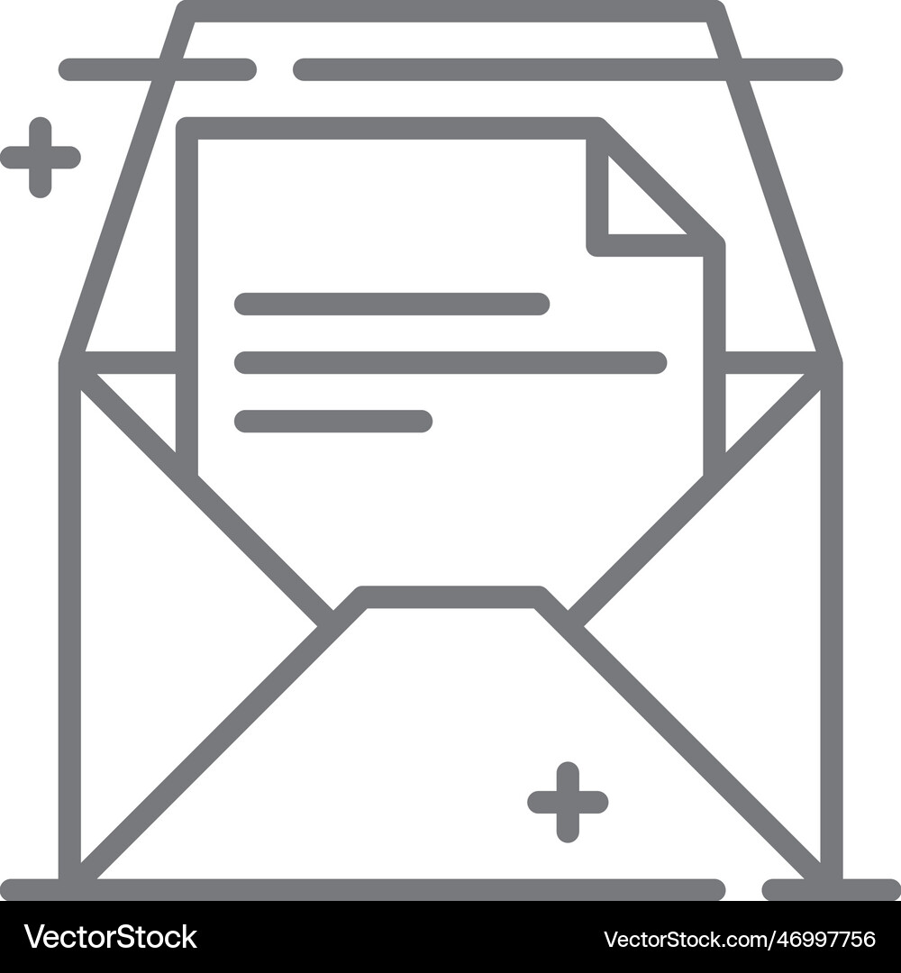 Message or email business and office icon Vector Image