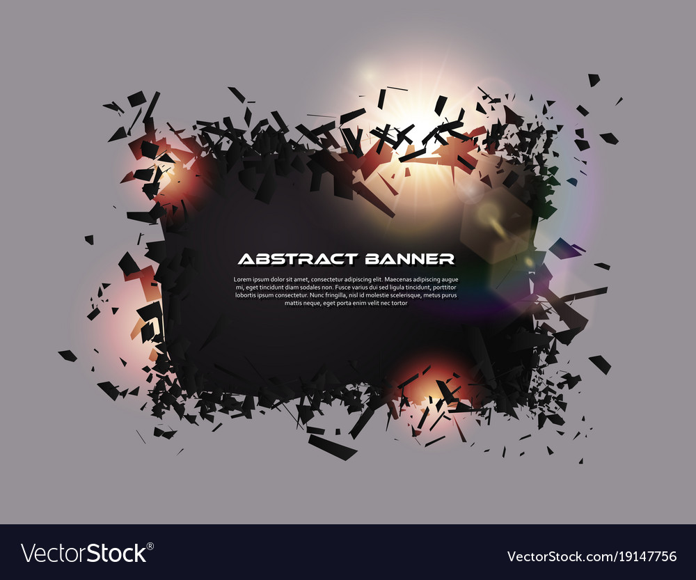 Speech bubble exploding effect abstract Royalty Free Vector