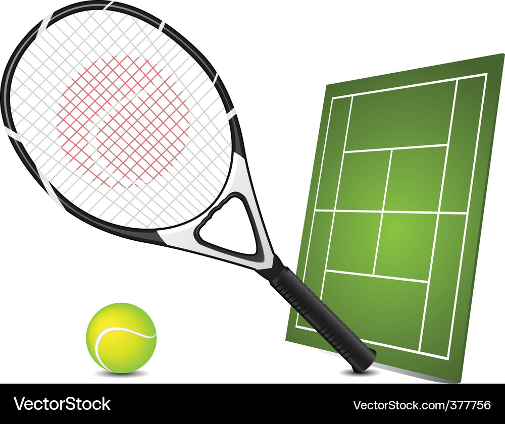 Tennis design elements Royalty Free Vector Image
