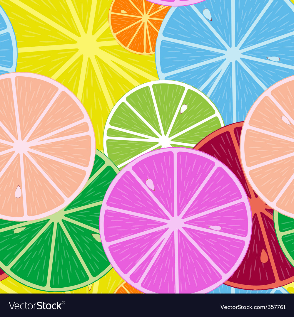 Citric pattern Royalty Free Vector Image - VectorStock