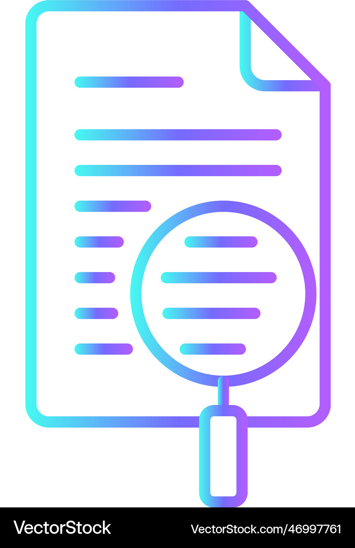 Research business and office icon with blue Vector Image
