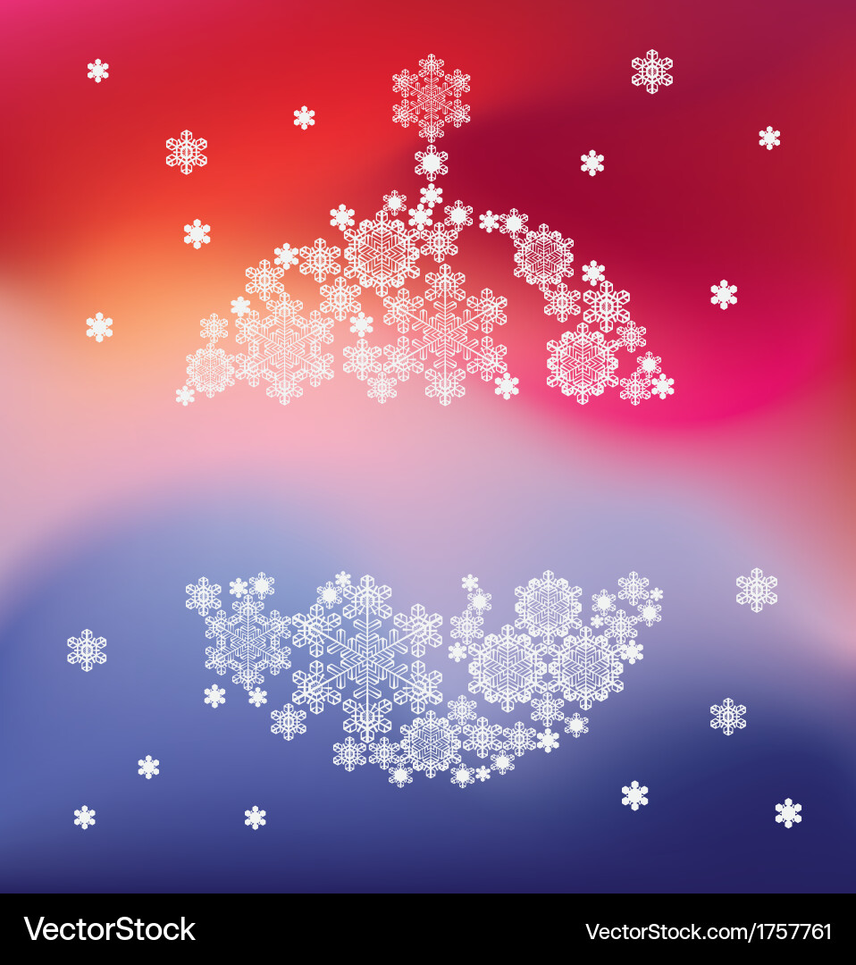 Stylized silhouette of hanging ball formed Vector Image