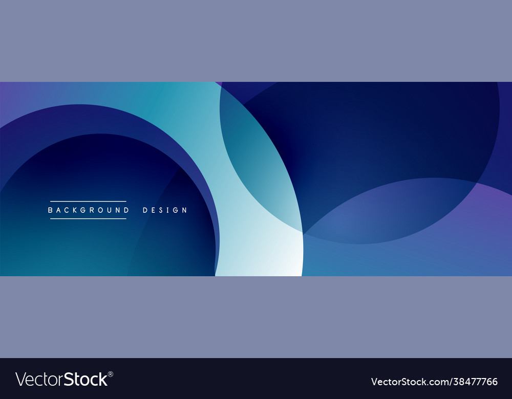 Abstract Overlapping Lines And Circles Geometric Vector Image