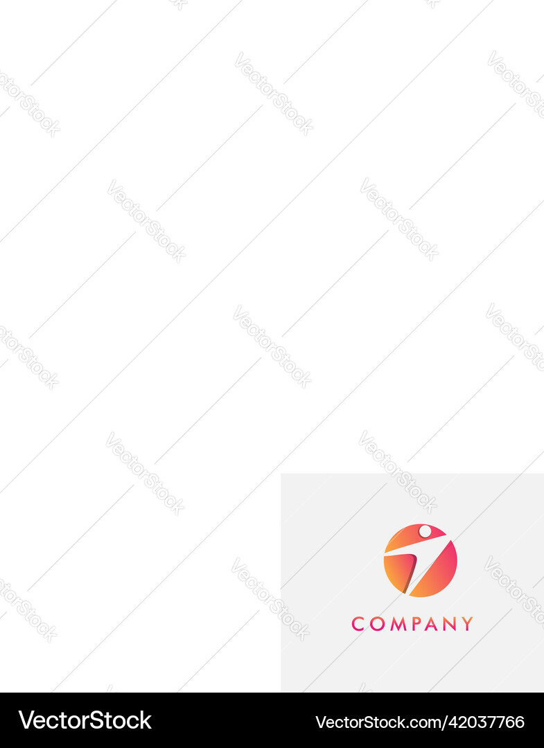 Abstract people logo design Royalty Free Vector Image