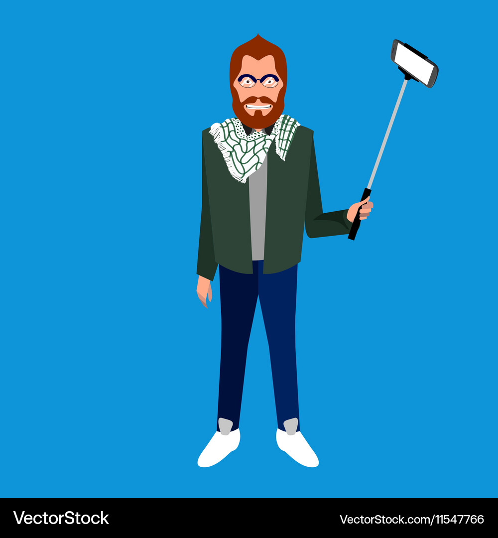 Abstract selfie Royalty Free Vector Image - VectorStock