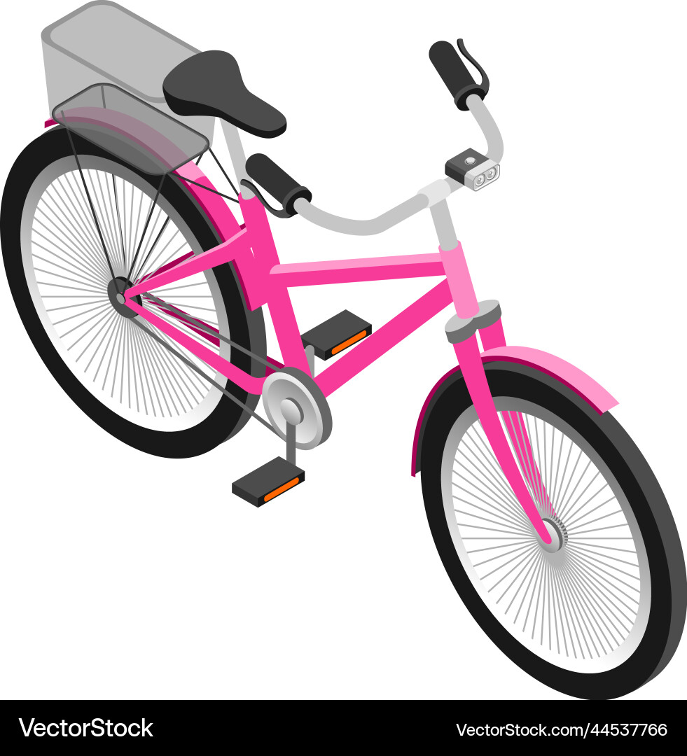 Bicycle isometric Royalty Free Vector Image - VectorStock
