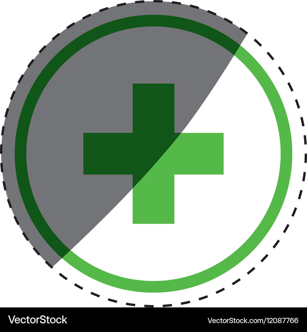 Medical cross symbol Royalty Free Vector Image