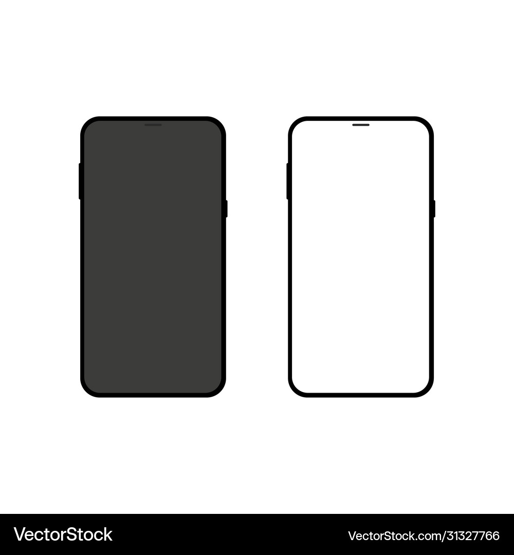 New version slim smartphone similar to iphone w Vector Image