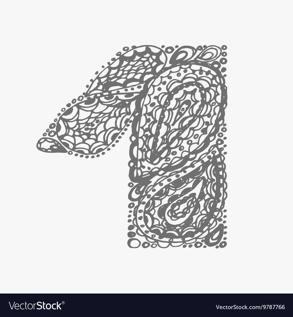 Number one Royalty Free Vector Image - VectorStock