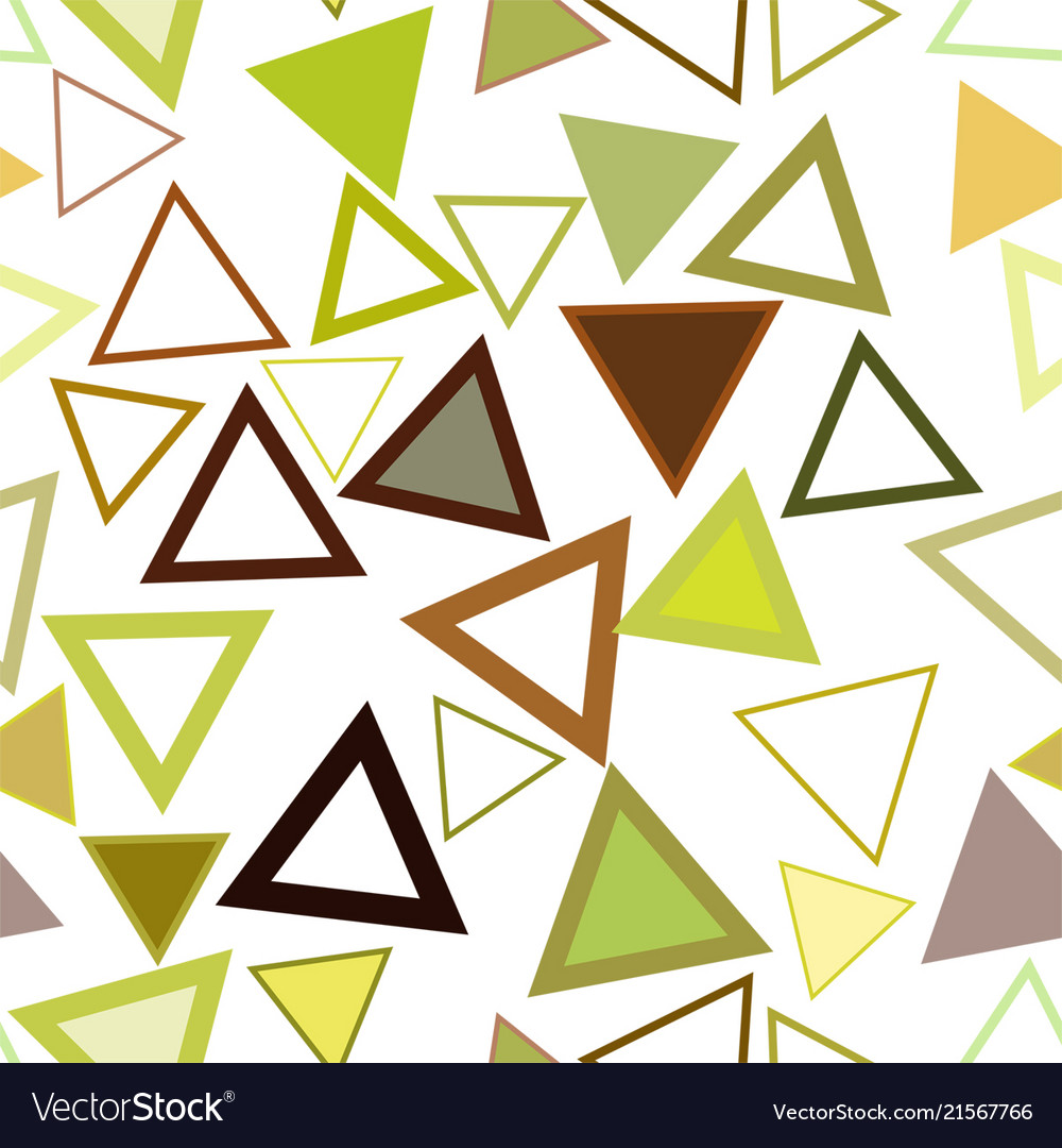 Seamless color abstract triangle geometric Vector Image