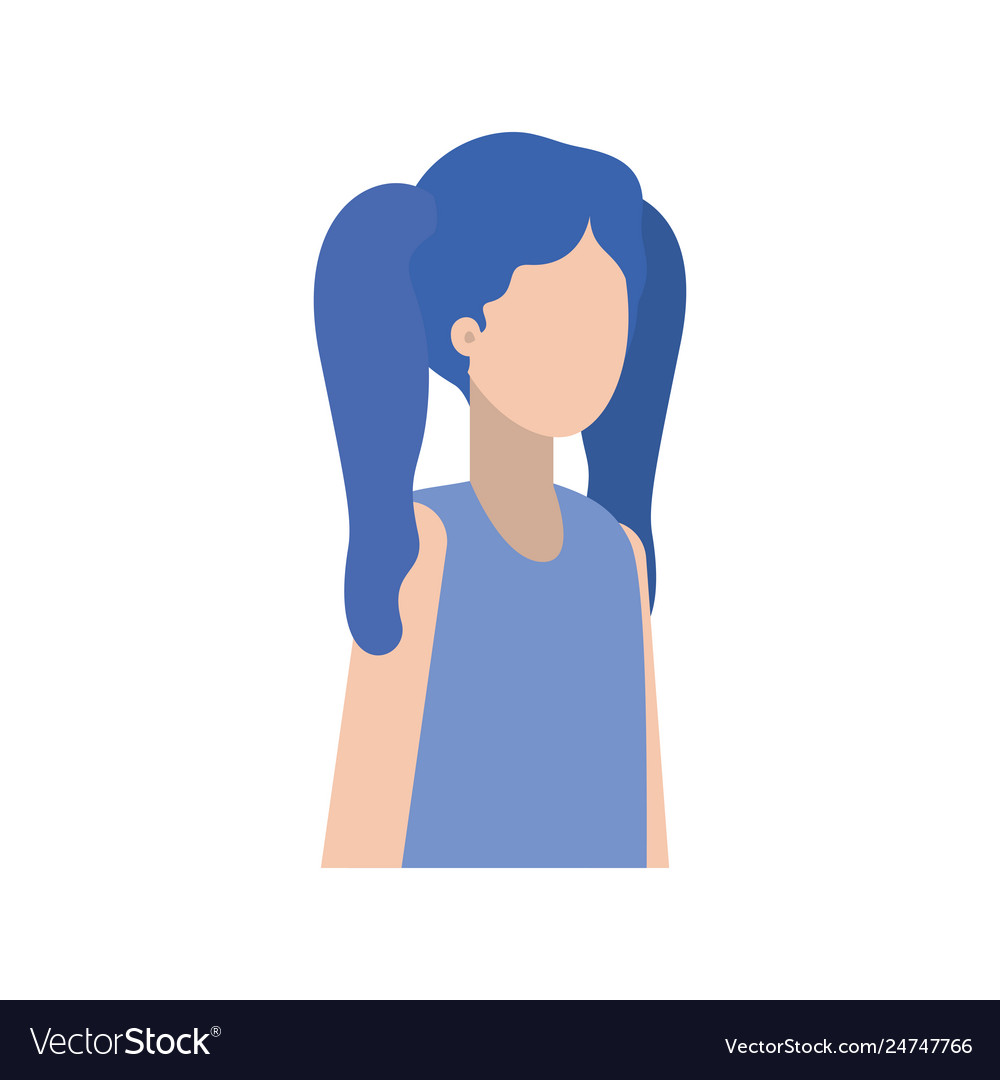 Young woman avatar character Royalty Free Vector Image