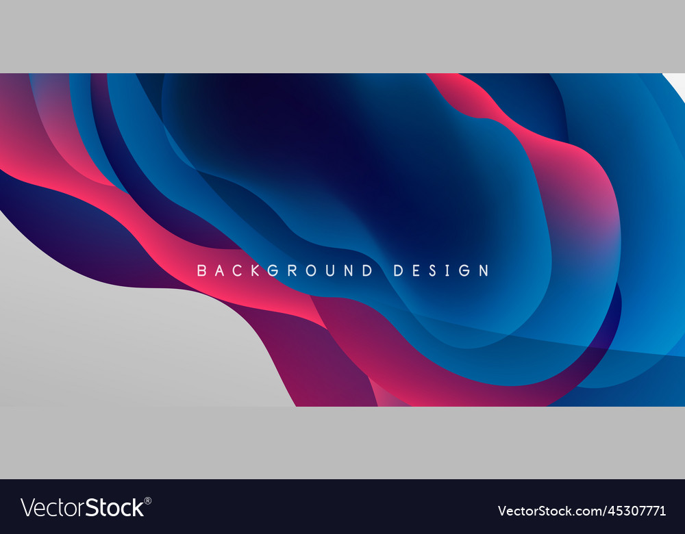 Abstract background fluid bubbles and wave Vector Image