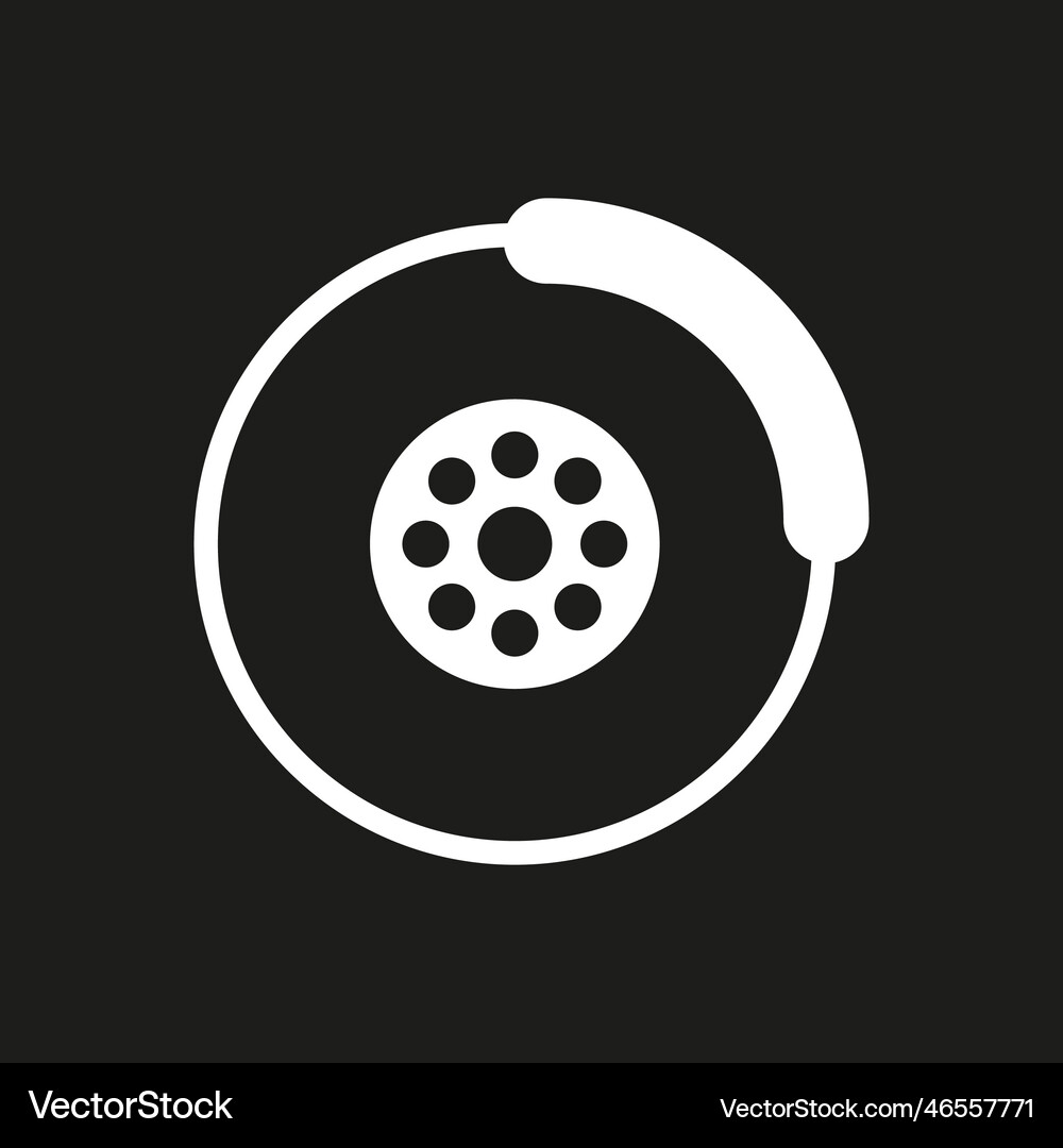 Car brake disc black wheel brake disc icon Vector Image