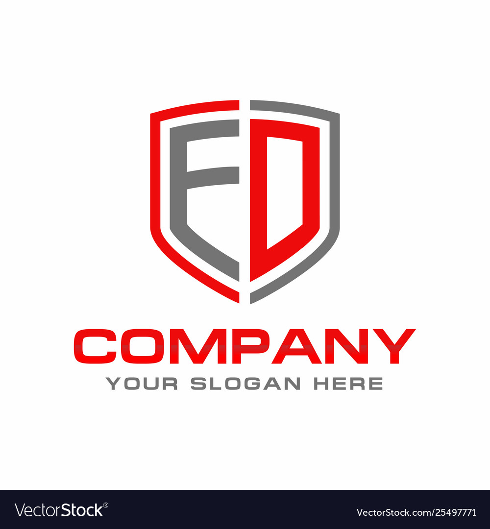 Ed initial Royalty Free Vector Image - VectorStock