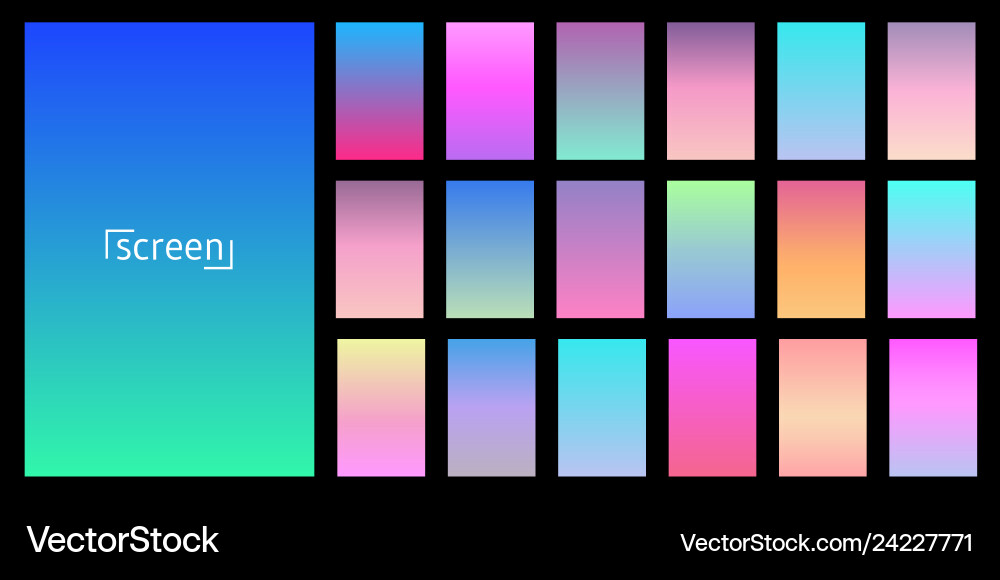 Modern screen design for mobile app collection Vector Image