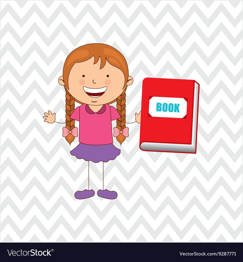 Small students design Royalty Free Vector Image