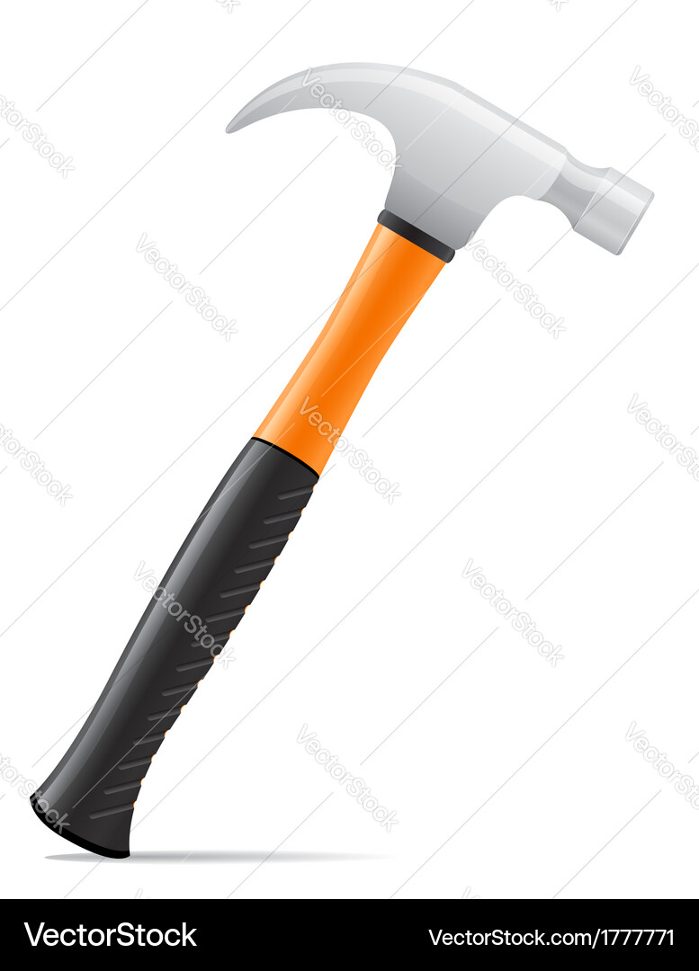 Tool hammer 01 Royalty Free Vector Image - VectorStock