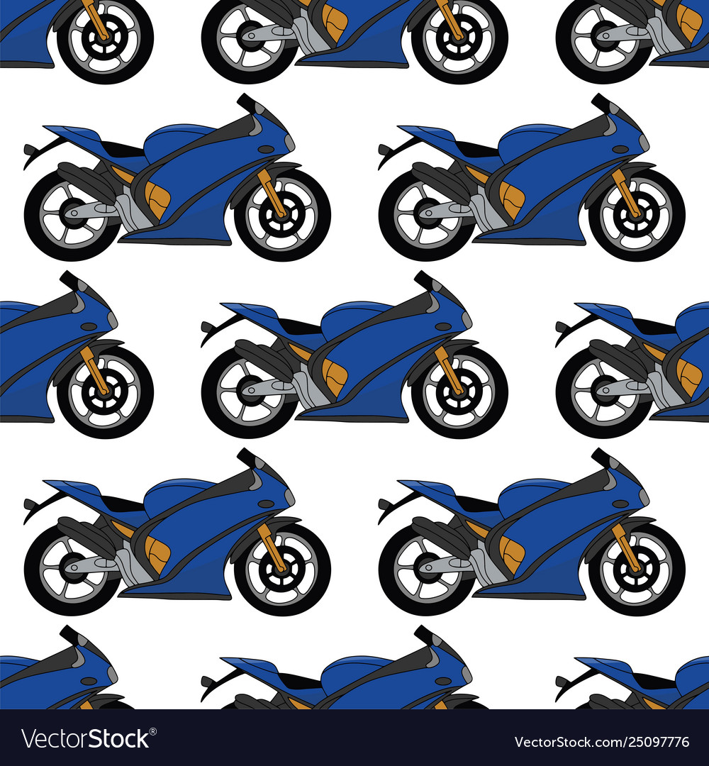 A motorcycle pattern Royalty Free Vector Image