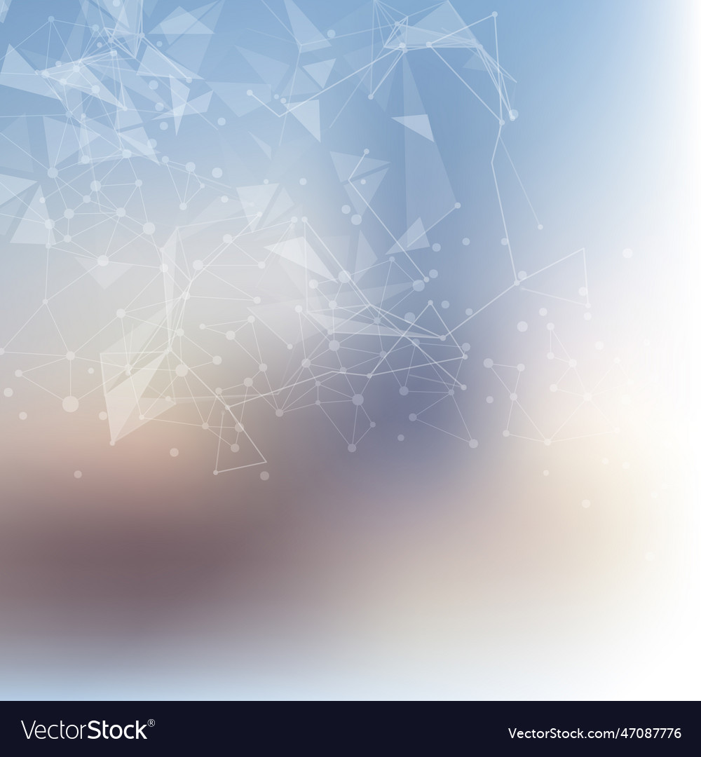 Abstract low poly design with connecting lines Vector Image