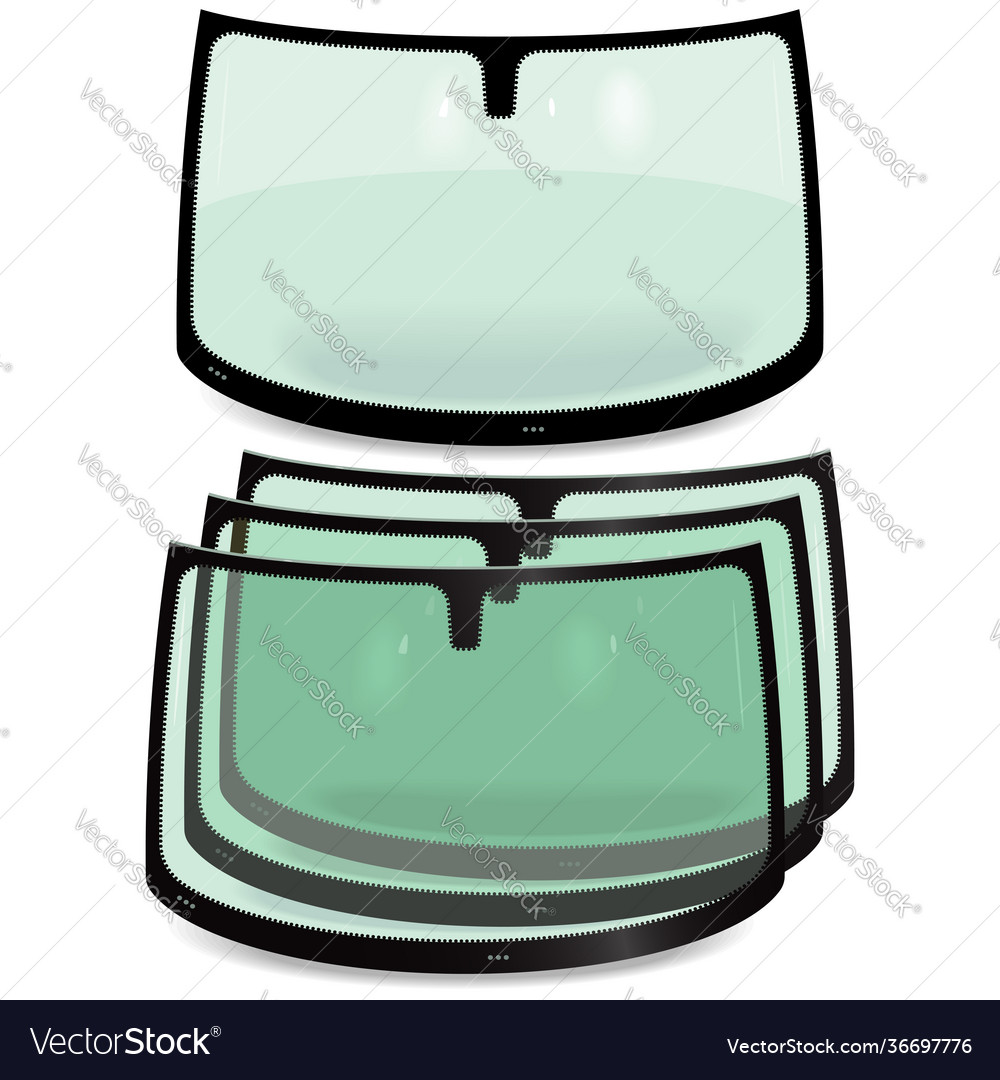 Green windshields Royalty Free Vector Image - VectorStock