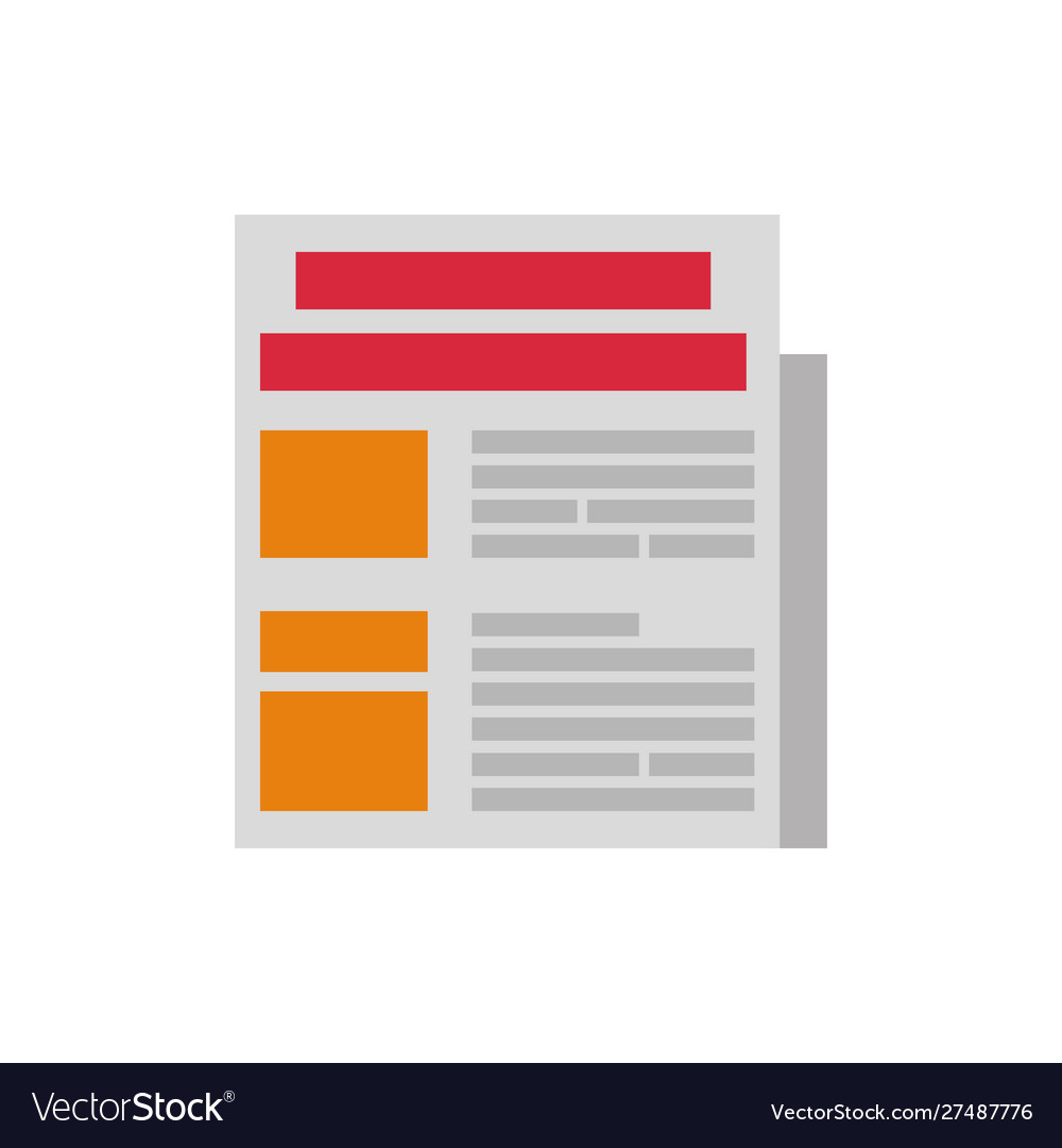 Isolated website icon flat design Royalty Free Vector Image