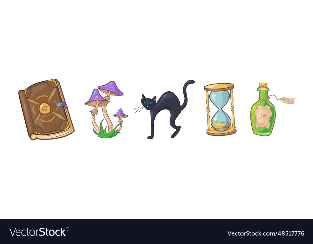 Magic Objects And Items For Wizardry Sorcery Vector Image
