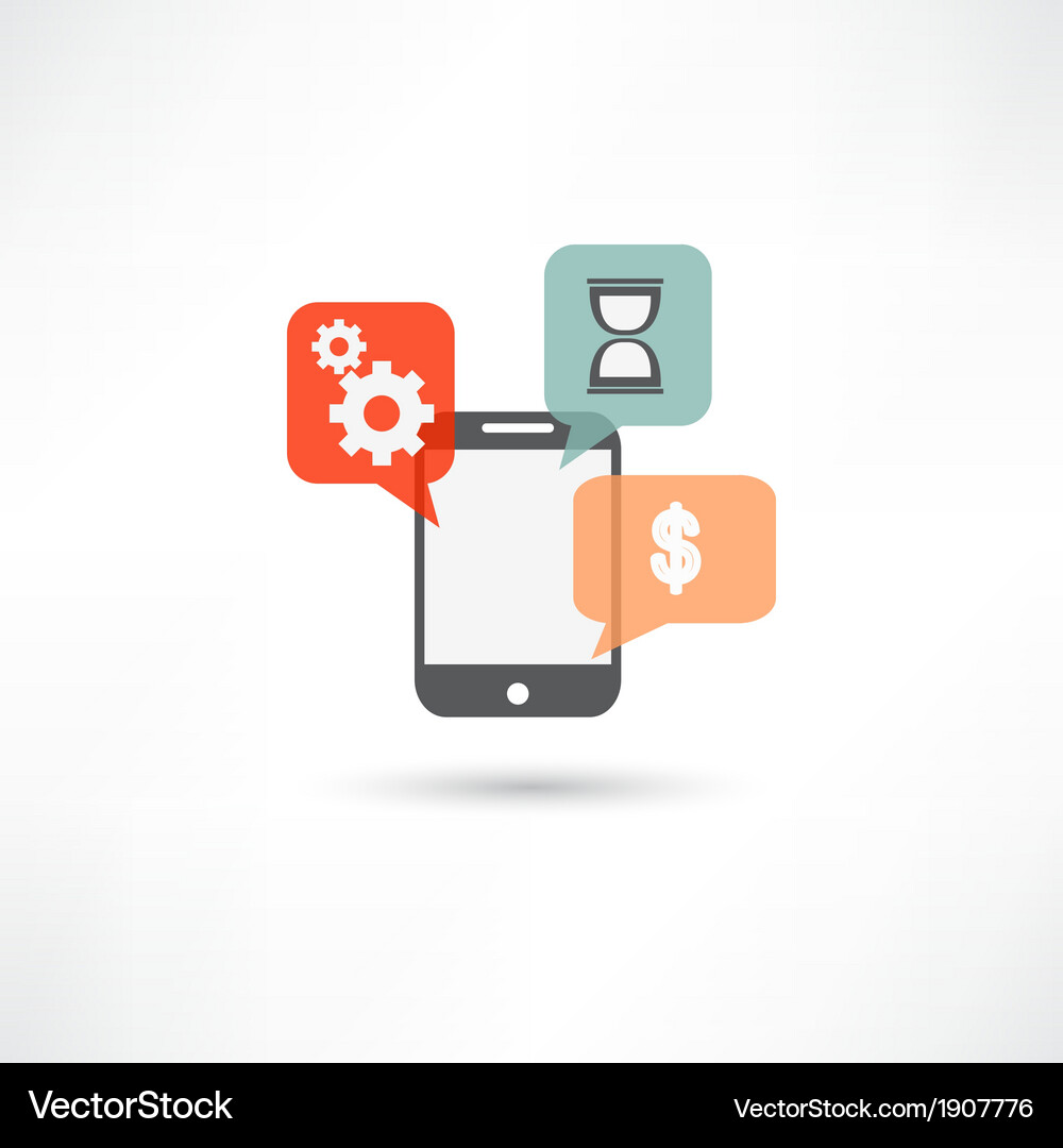 Repairing mobile phone color Royalty Free Vector Image