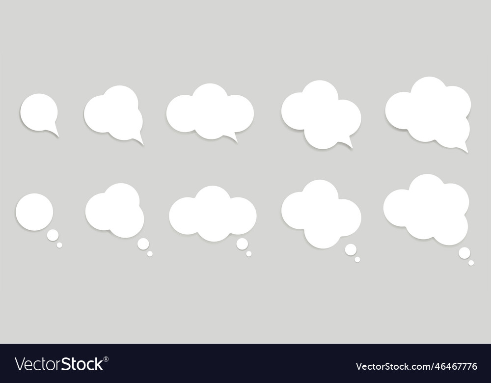 Think bubbles Royalty Free Vector Image - VectorStock