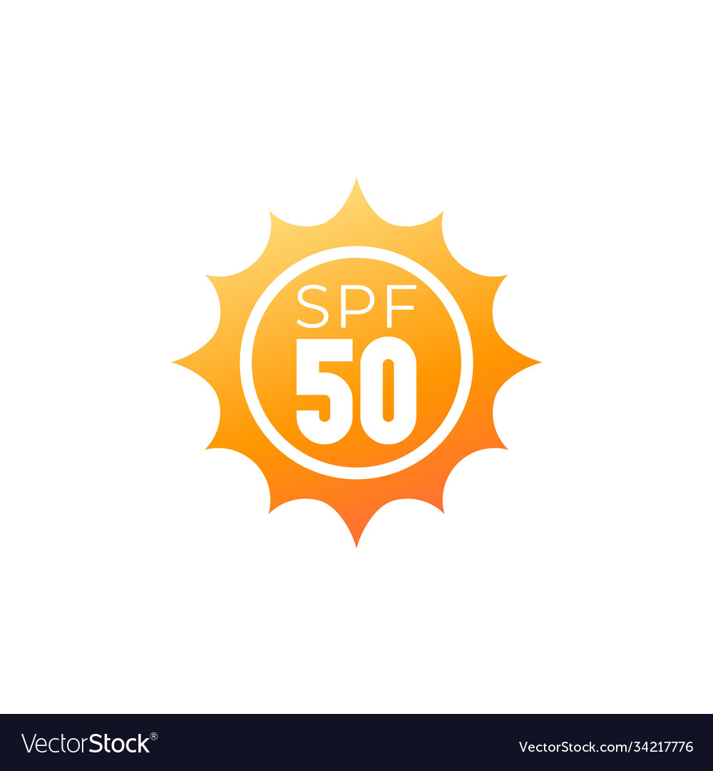 Uv sun protection icon spf 50 Royalty Free Vector Image Uv sun protection icon spf 50 Royalty Free Vector Image