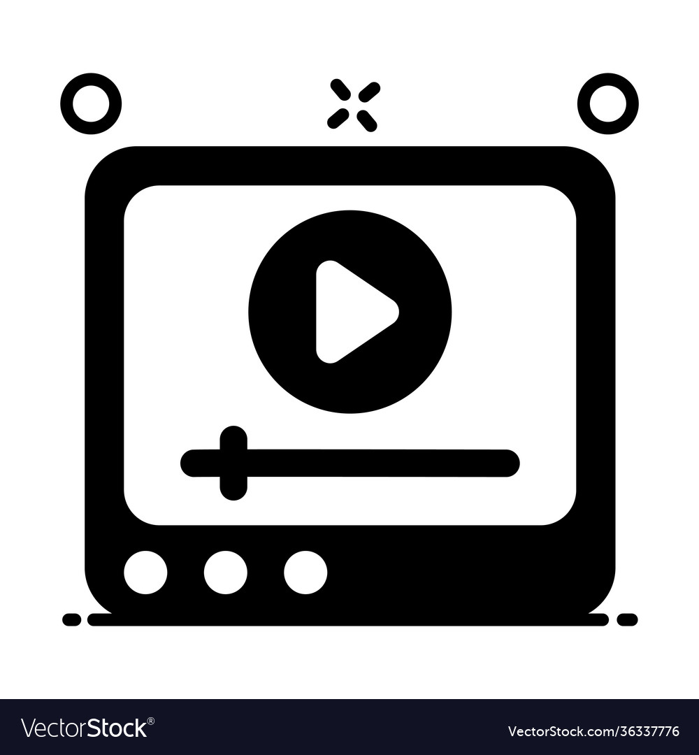Video streaming Royalty Free Vector Image - VectorStock