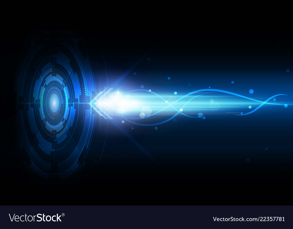 Abstract shoot arrow technology background hitech Vector Image