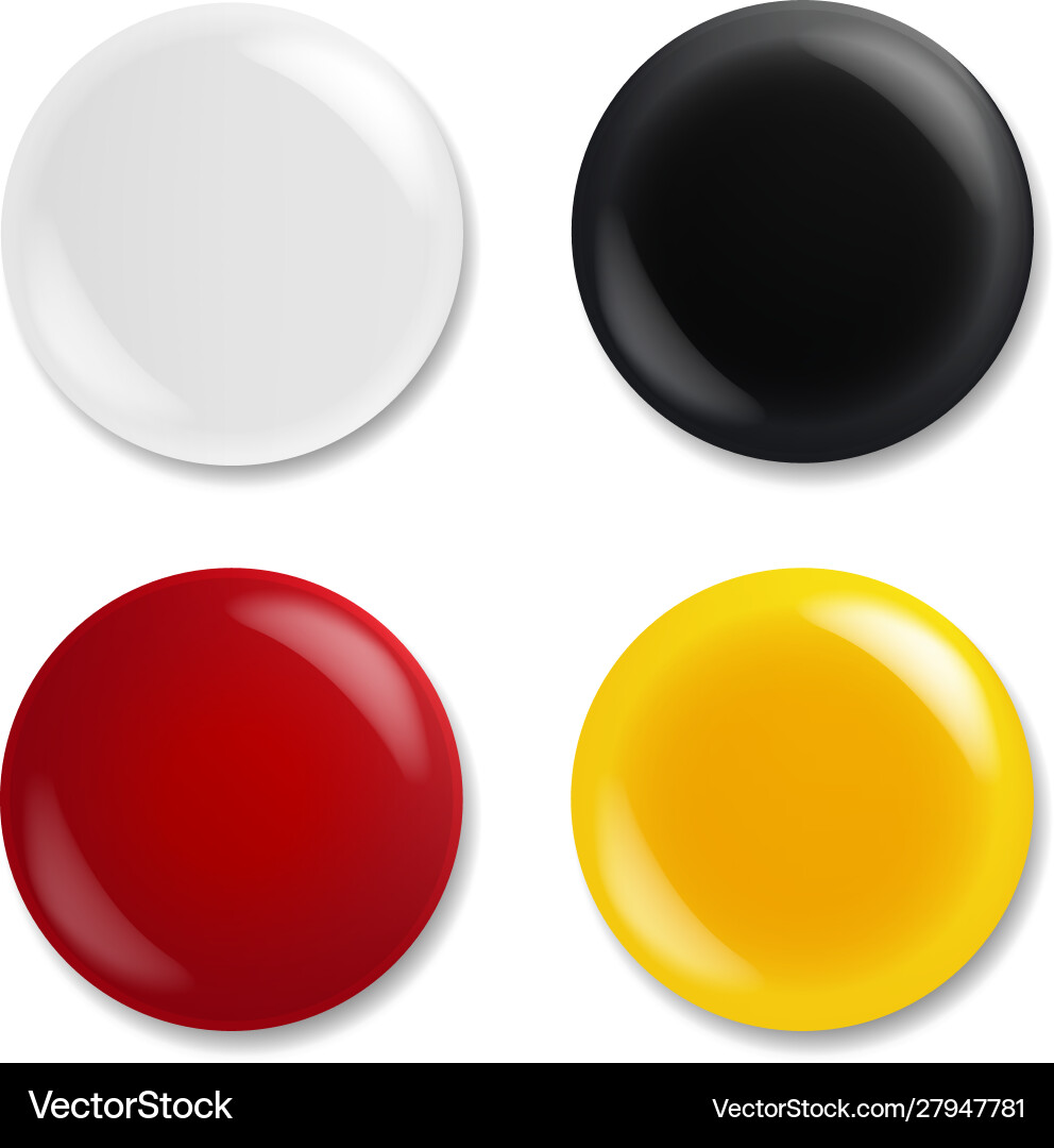 Colorful badge isolated white background Vector Image