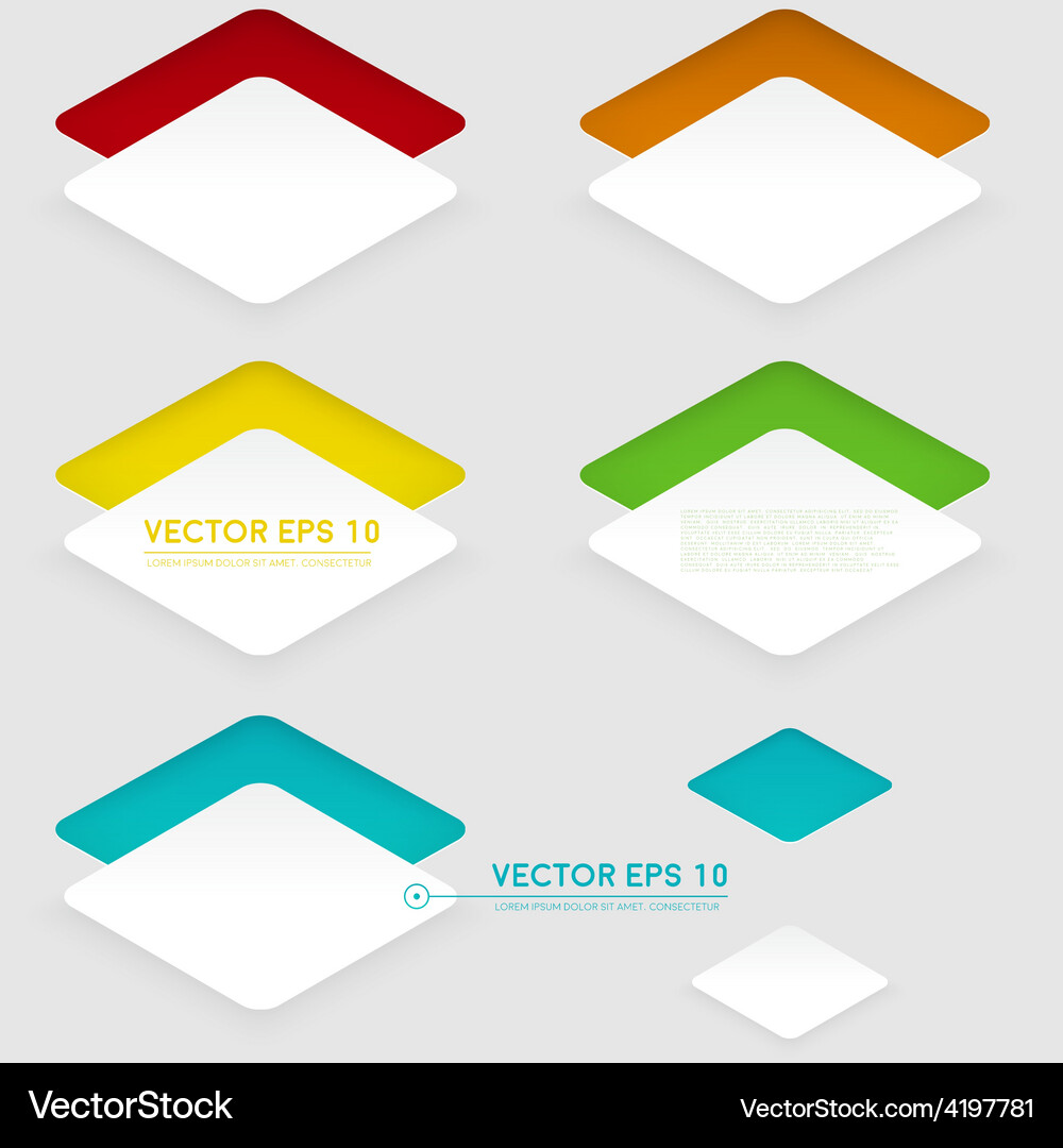 Design rhombus on the color Royalty Free Vector Image