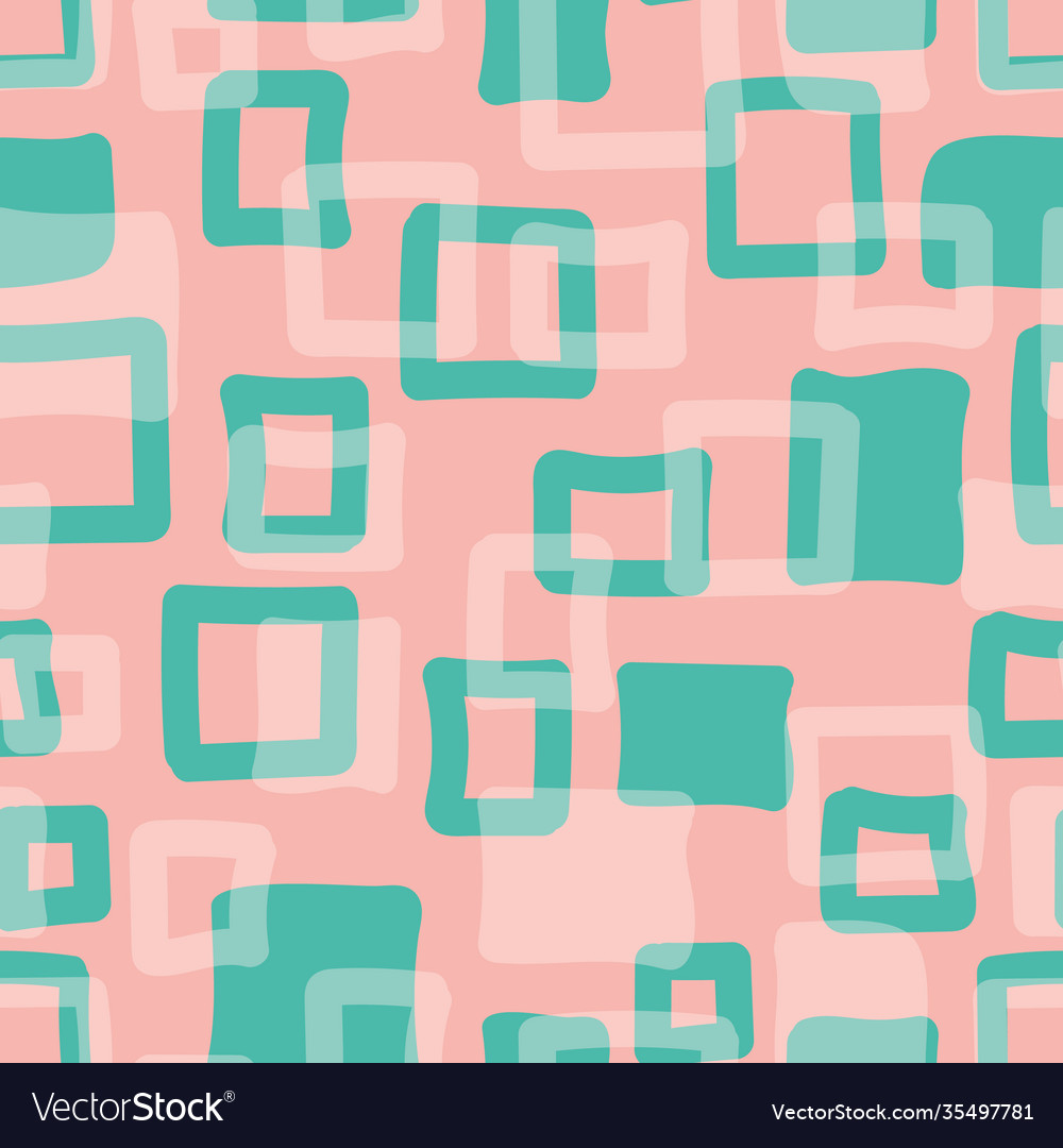 Geometric square rectangle seamless pattern Vector Image