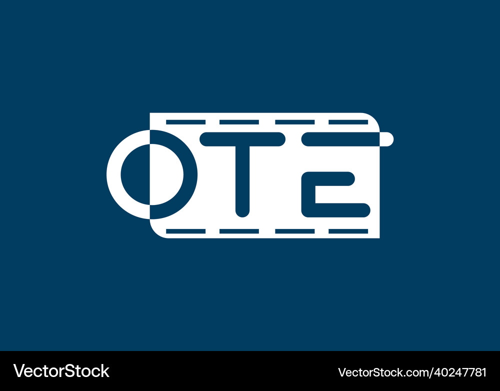 Ote letter logo and icon design template Vector Image